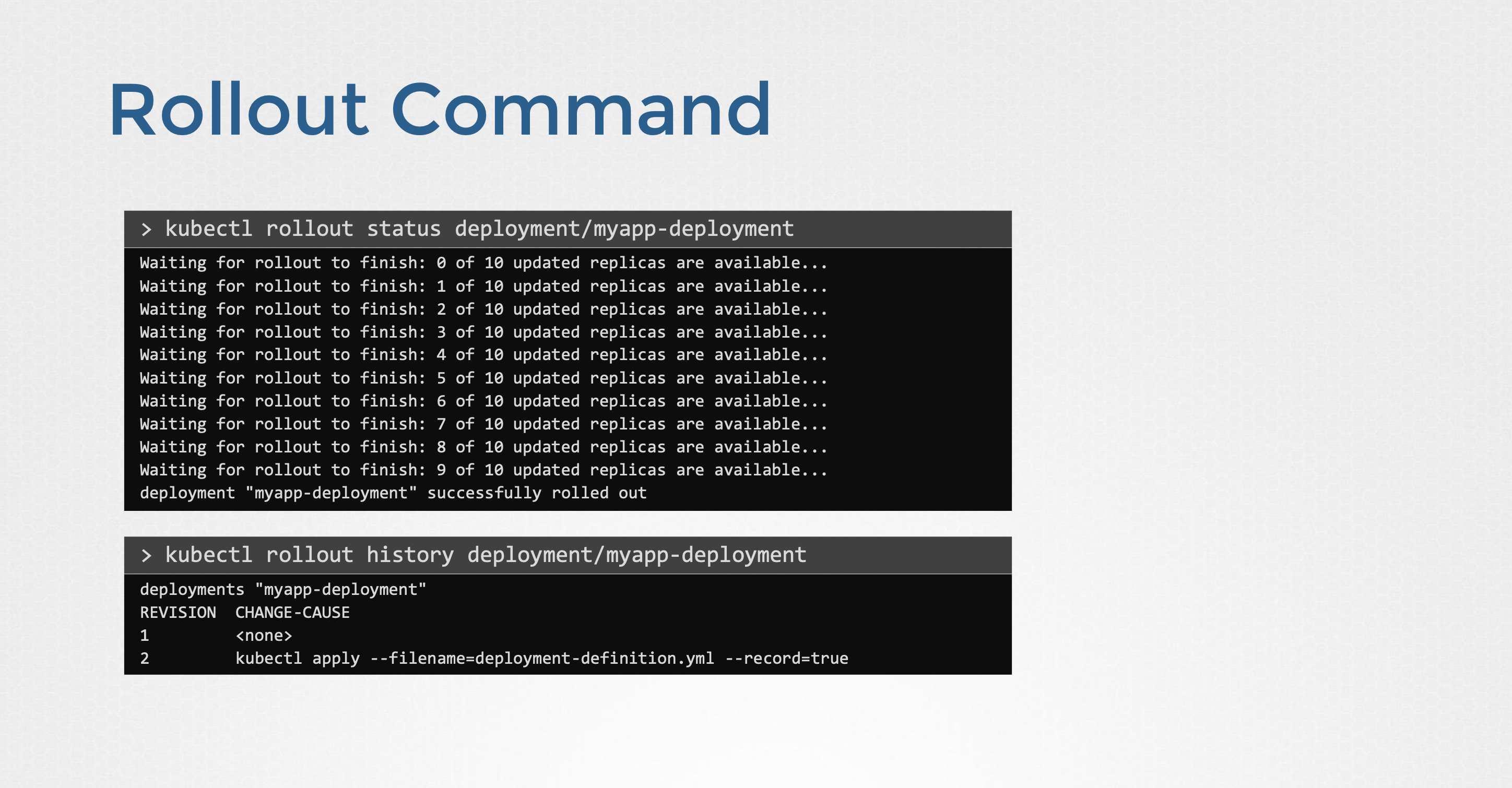 5. Application Lifecycle Management - Rolling Updates and Rollback