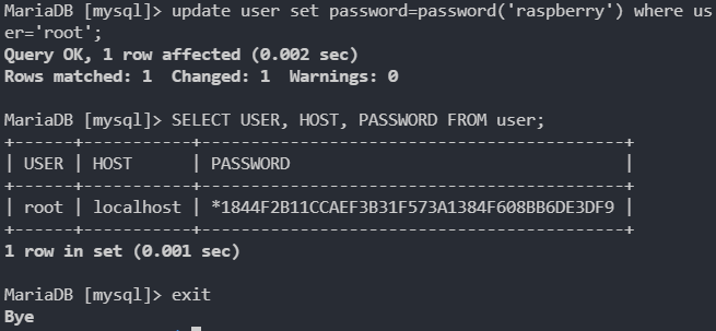 [라즈베리파이] Maria DB 설치