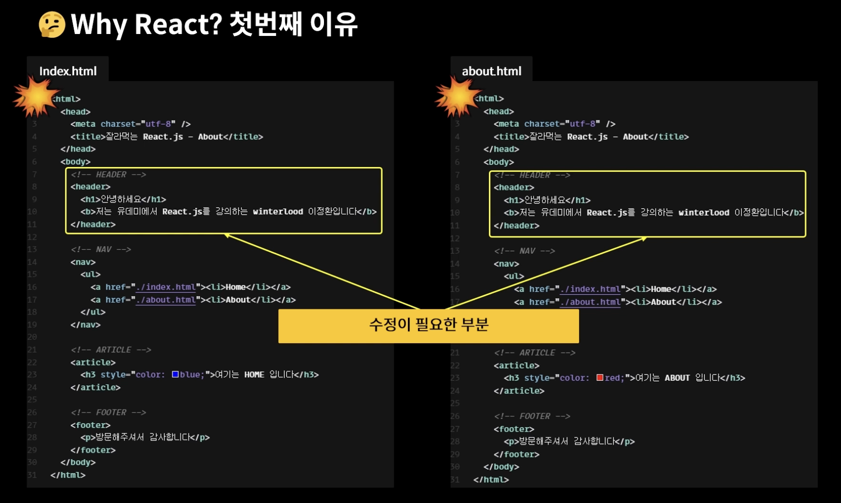 [React] 배워야하는 이유