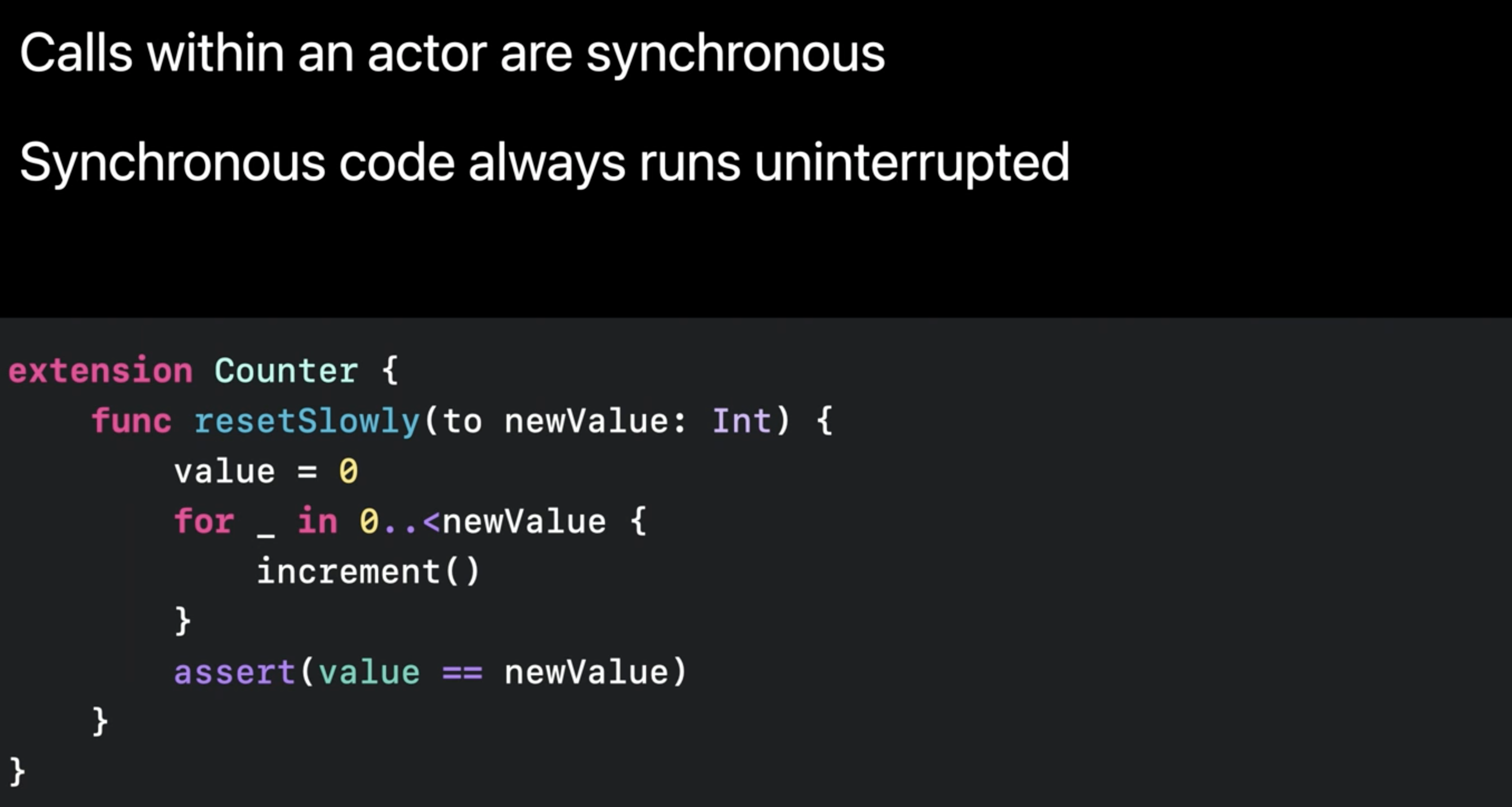 WWDC) Protect mutable state with Swift Actors