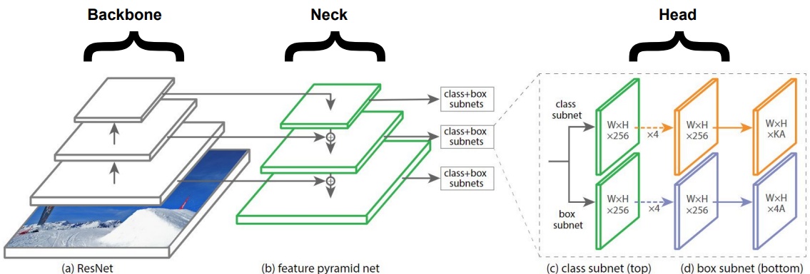 Object Detection : Backbone, Neck and Head Architecture