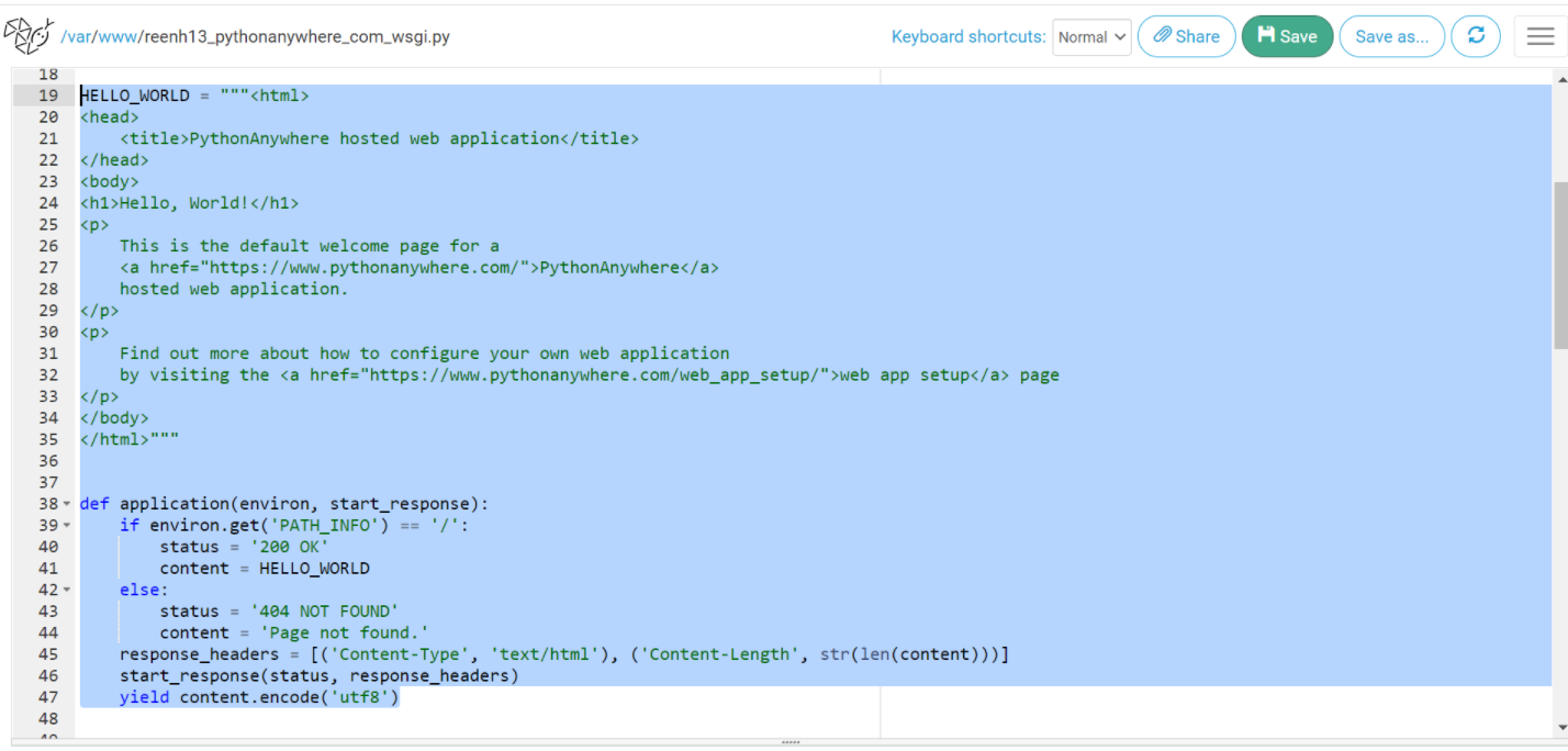 Django 프로젝트 pythonanywhere에 배포하기