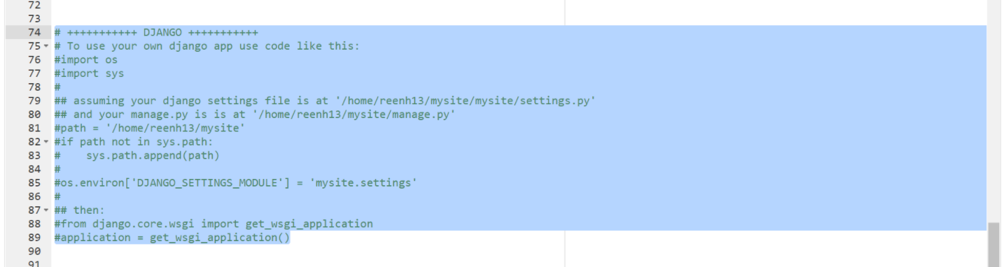 Django 프로젝트 pythonanywhere에 배포하기