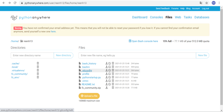 Django 프로젝트 pythonanywhere에 배포하기