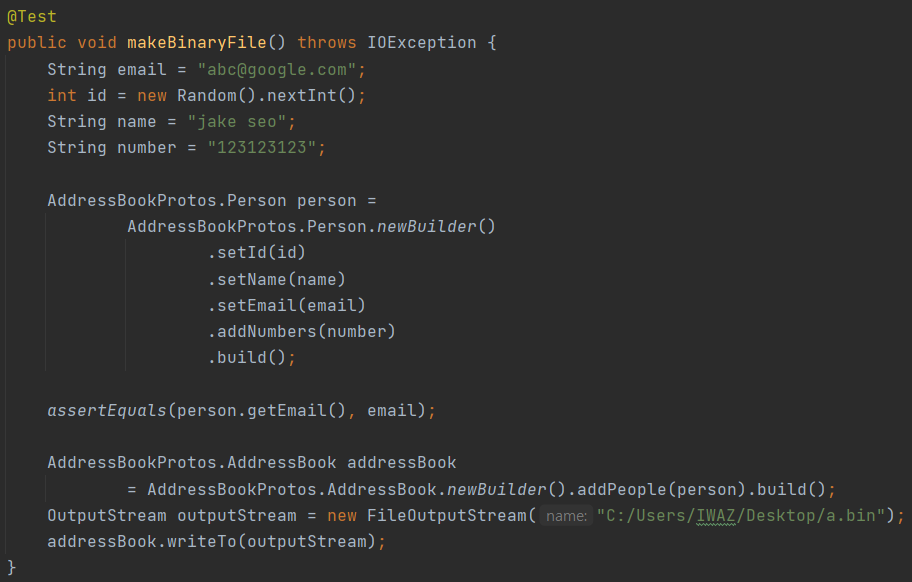 Java로 Google Protocol Buffer 이용해보기