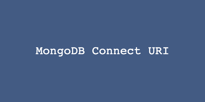 MongoDB URI로 연결하기