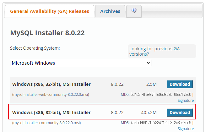 ﻿MySQL 다운로드 및 설치 방법
