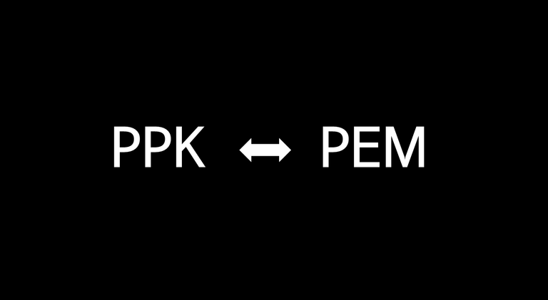 [AWS] 키 페어 ppk To pem 파일 변환하기
