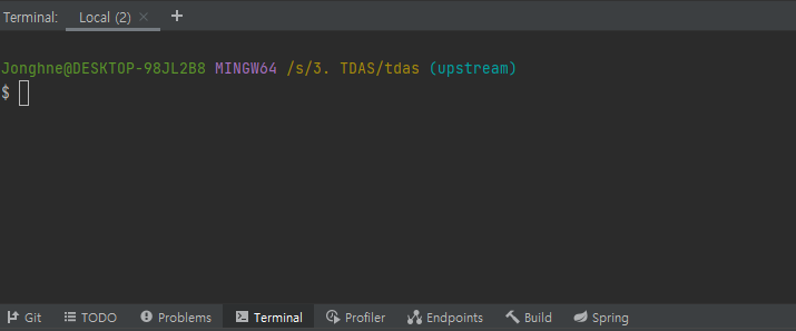 [IntelliJ] 터미널 Git Bash로 변경하기