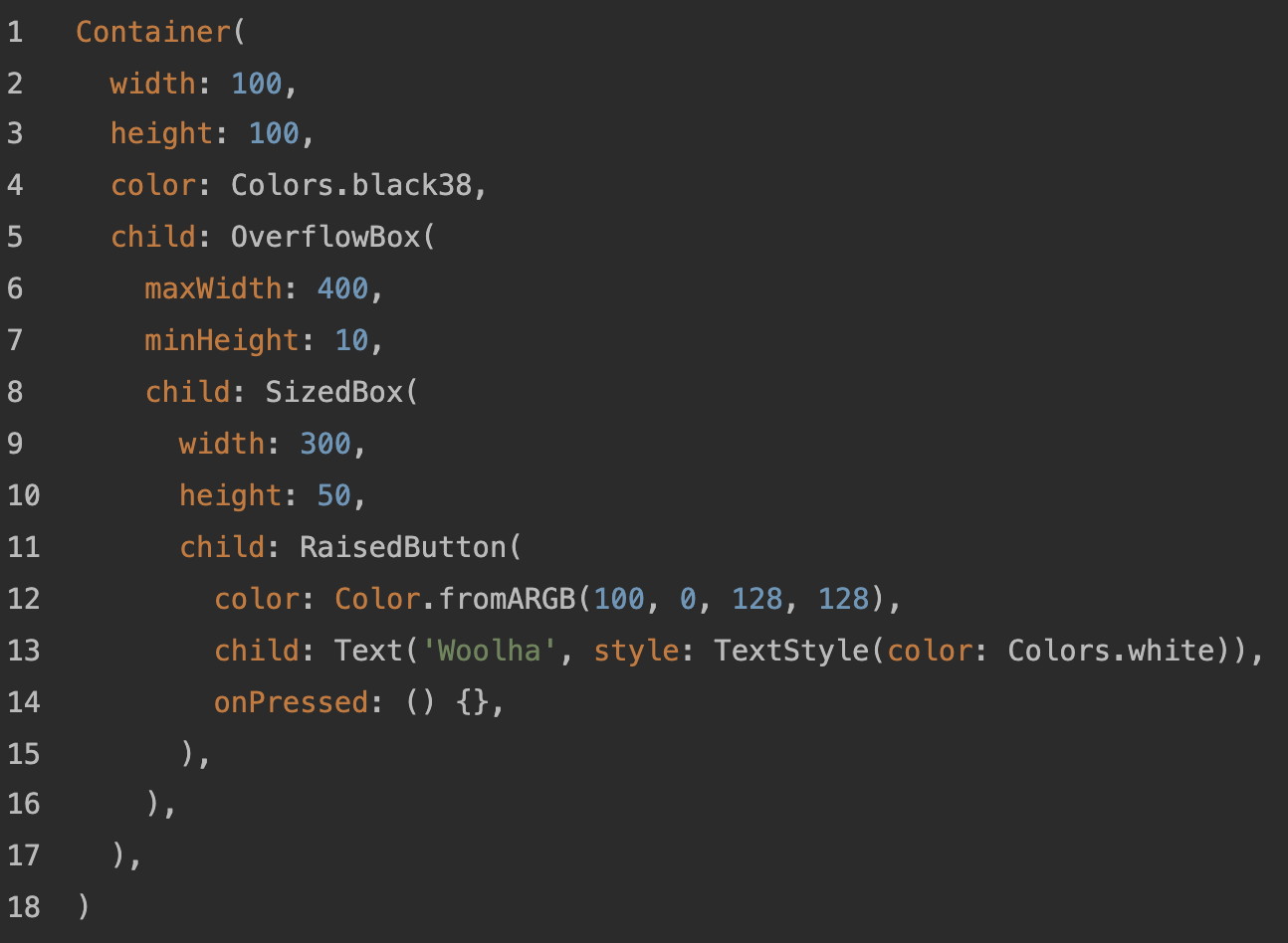 Single-child layout widgets