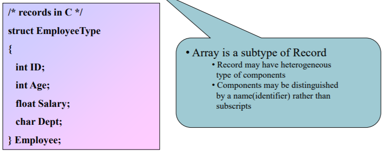 [Programming Language week3] Structured data types, Vectors, Records ...