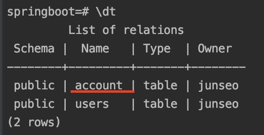 [Spring Boot] 데이터베이스 초기 세팅