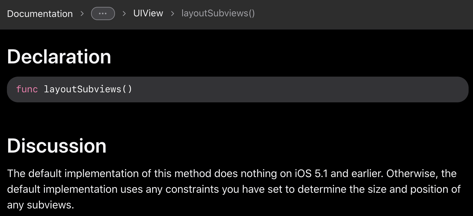 [iOS] setNeedsLayout & layoutIfNeeded
