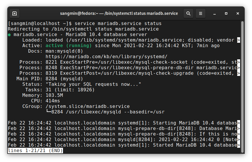 MariaDB를 Flask API에 연결하기