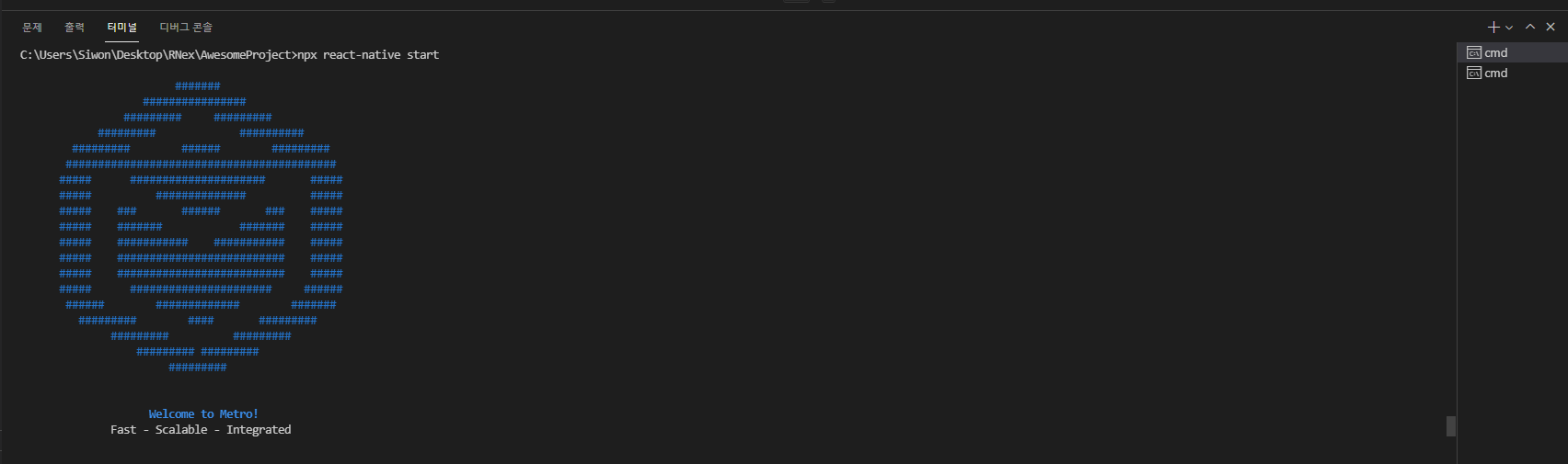 [React Native] npx로 생성한 프로젝트 Android Emulator에서 열기
