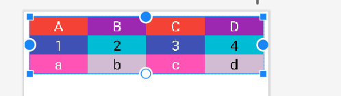 Android Studio TableLayout