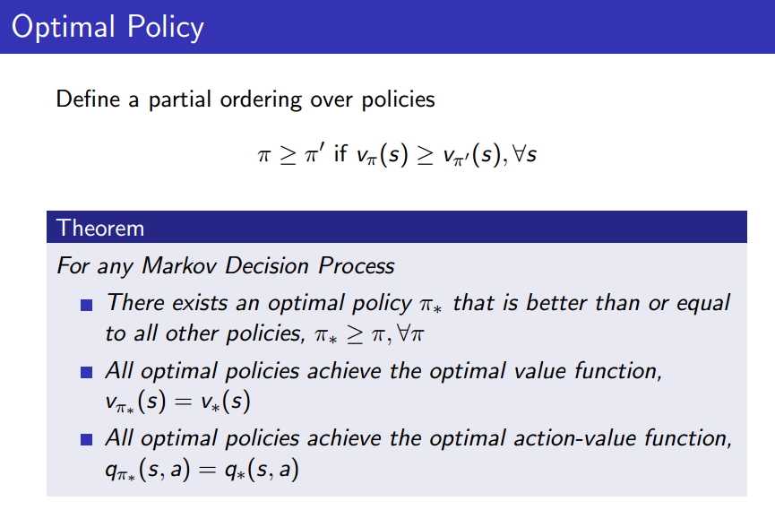 [개념정리] 2. Markov Decision Processes(MDPs)