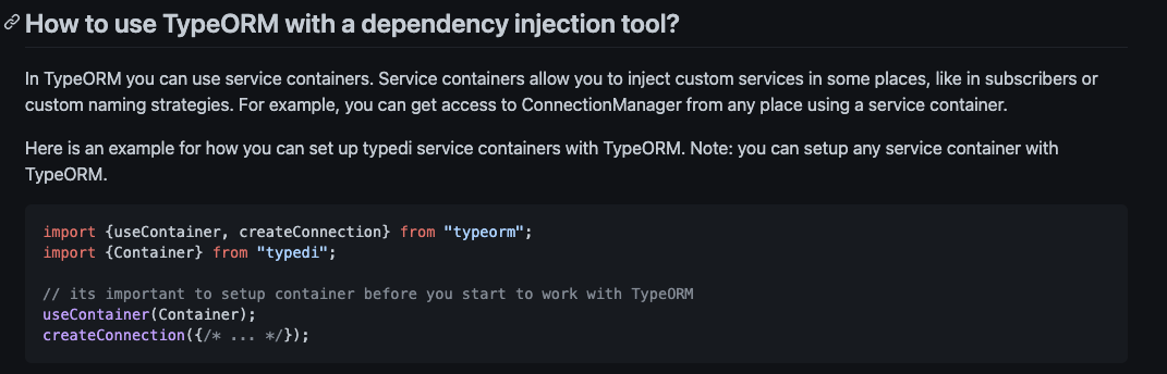 jest와 typeorm, typedi jest와 typeorm, typedi