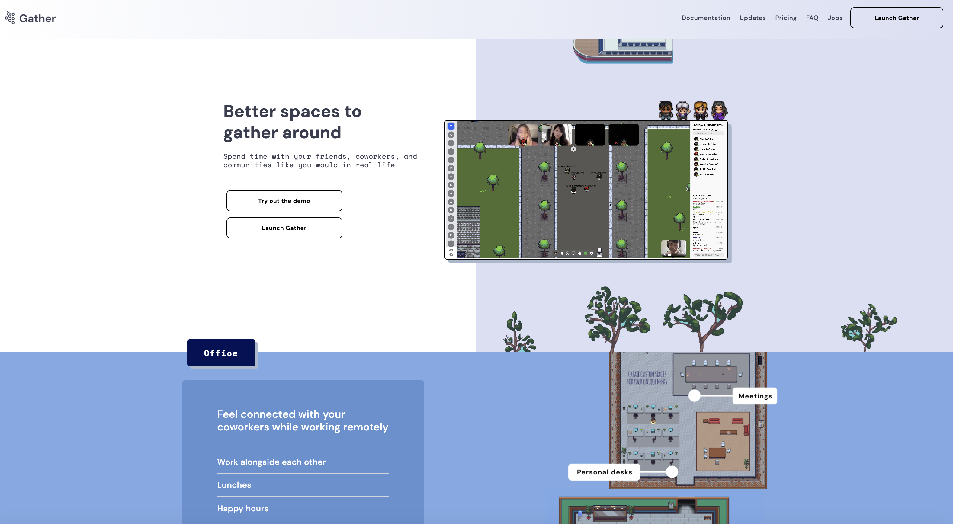 gather.town 소개 및 사용법 - 우왕 가상오피스다!!!