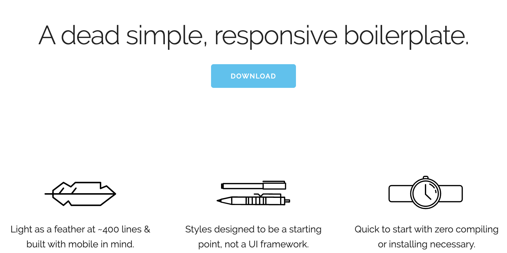 Skeleton: 극 미니멀을 추구하는 반응형 CSS 라이브러리